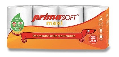 TP PrimaSoft 2vr. celulóza 500út 60m - Papírová hygiena Toaletní papír ...